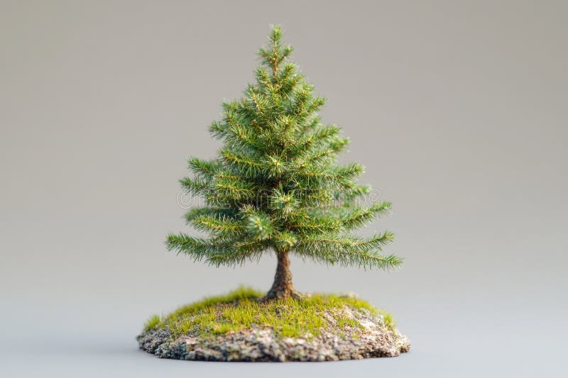 A Small Pine Tree Perched on Top of a Rocky Outcropping Stock Photo - Image of mountain, plant ...