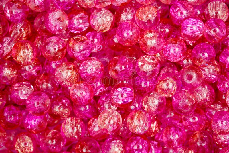 Small pink beads. Texture stock photo. Image of ball - 118229822