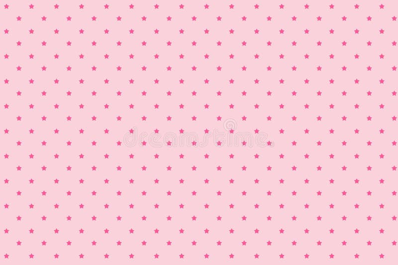 Small Pink Star Seamless Pattern on Pink Background. Stock Photo ...