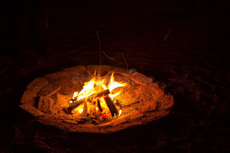 Earthen Campfire Firepit stock photo. Image of earthen - 135516152