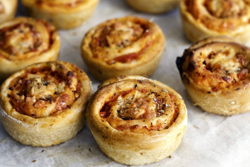 Small pizza bread stock image. Image of snack, bread - 44752179