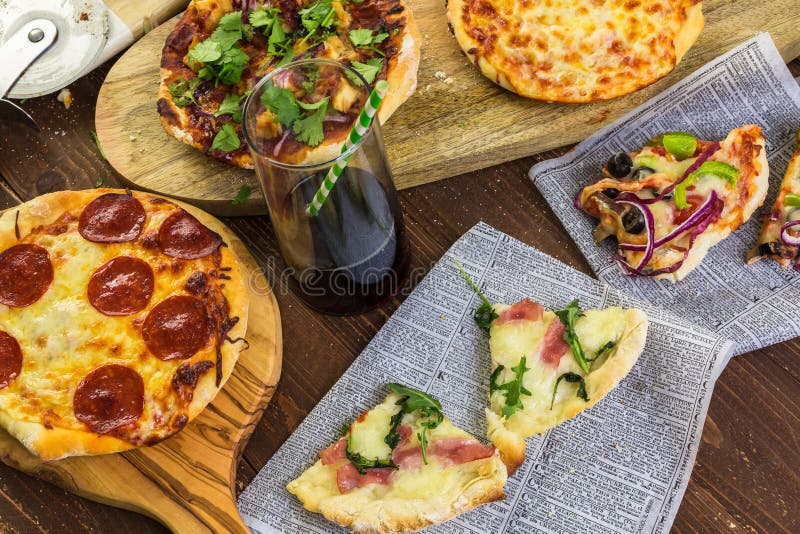 Small pizzas stock photo. Image of cutting, heritage - 88441582