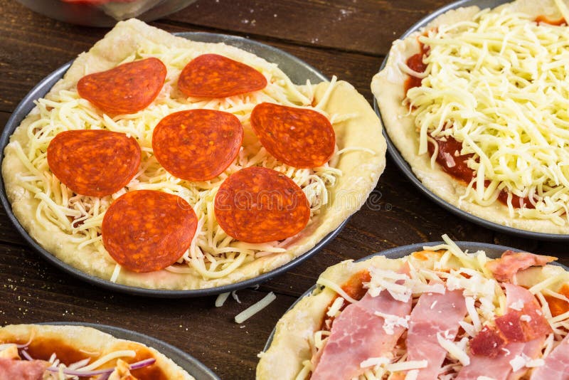 Small pizzas stock photo. Image of heritage, italiano - 88441344