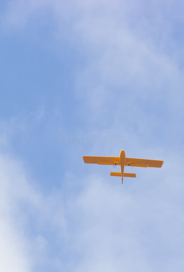 Small plane in the air. stock photo. Image of pilot, airplane - 59451348