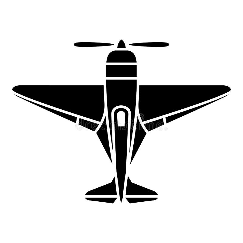 Small Plane Icon, Simple Style Stock Vector - Illustration of flight ...