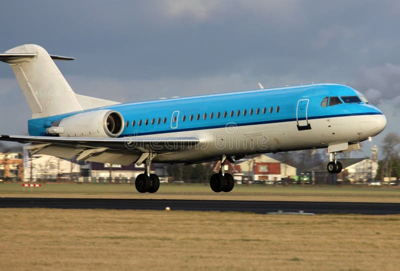 Small plane landing stock photo. Image of connect, business - 36368118