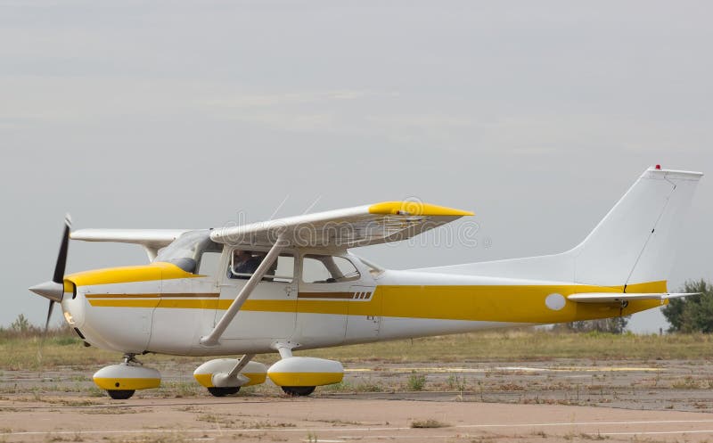 Small plane stock image. Image of aviation, private, speed - 59471153