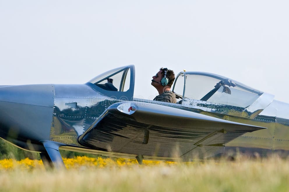 Small Plane Pilot stock image. Image of alternative, travel - 9796385