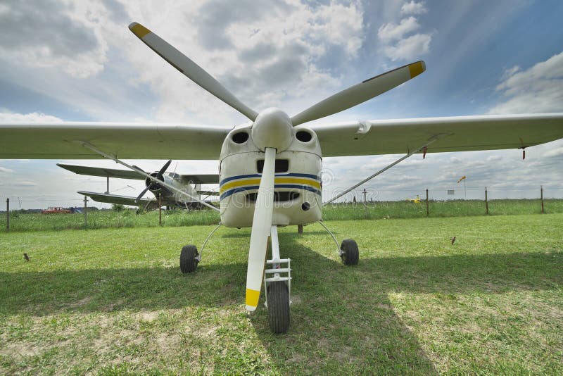 Small plane stock photo. Image of small, travel, white - 61073684