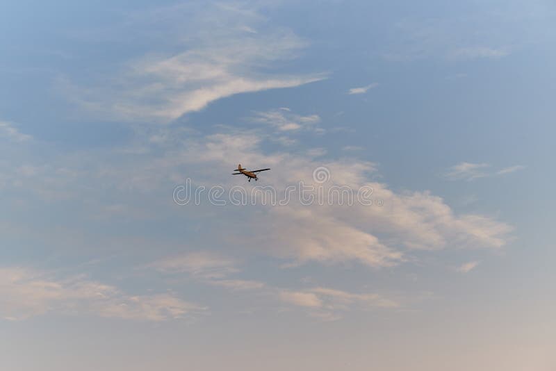 Small plane in the sky stock photo. Image of airways - 162369846