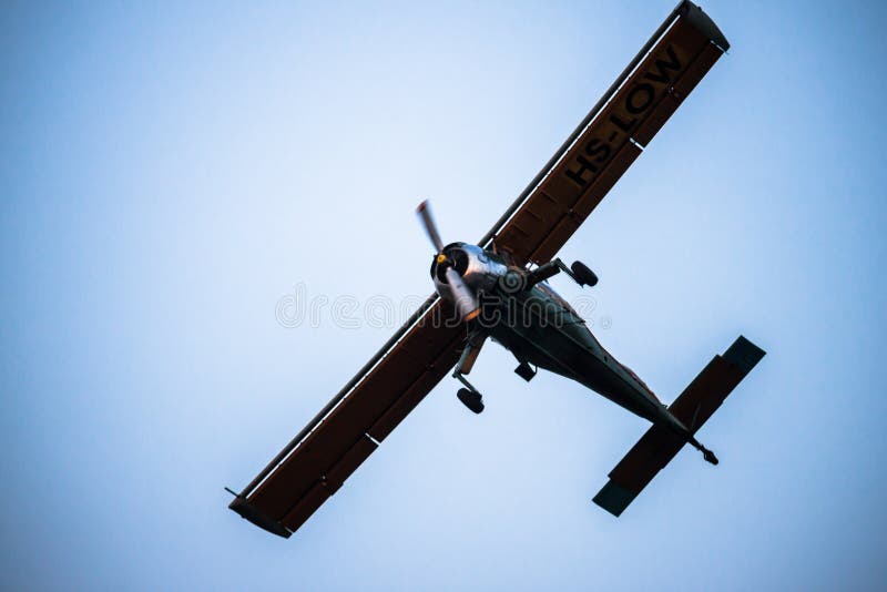 Small plane on sky editorial photography. Image of plane - 116845047