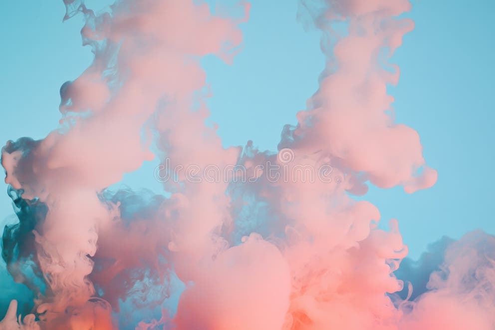 A Small Plane Soaring through a Cloudy Sky with White Puffy Clouds and ...