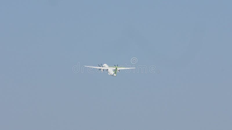 Jet Plane Taking Off in Clear Sky Stock Footage - Video of aircraft ...