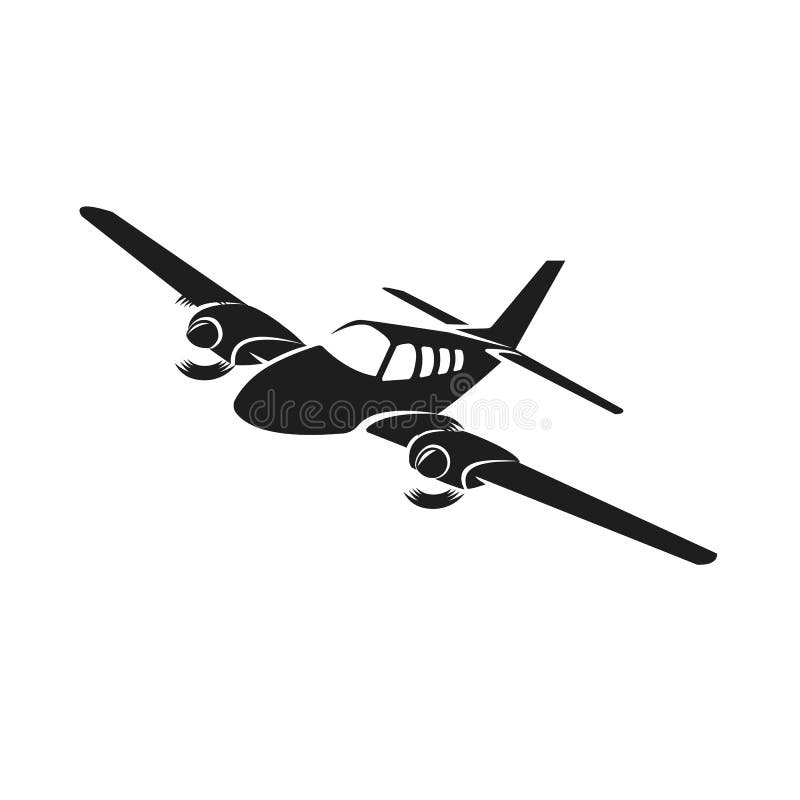 Small Plane Vector Illustration. Vector Illustration. Stock Vector ...