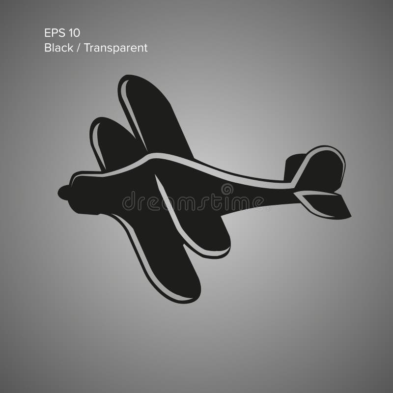Small Plane Vector Illustration Icon. Stock Vector - Illustration of ...