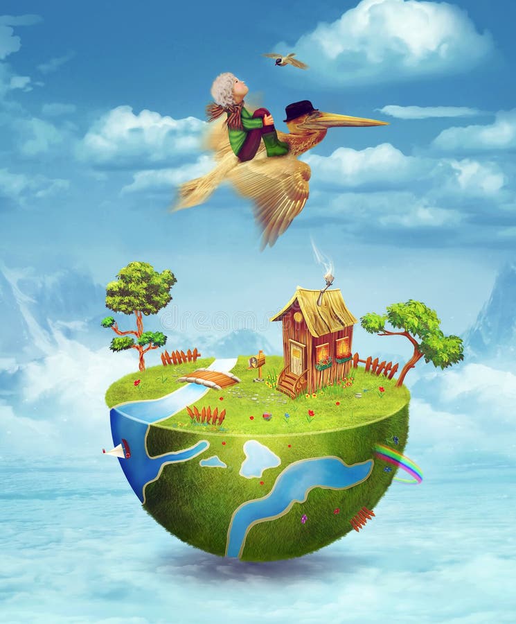 Friendly small Planet stock illustration. Illustration of living - 32369301