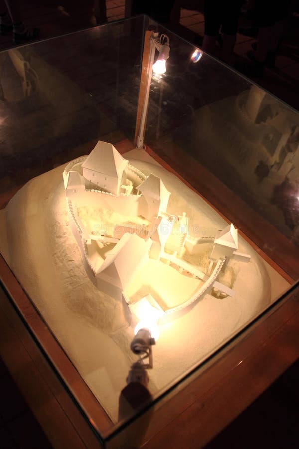 Small Plaster Model Model of the Medieval Castle Editorial Stock Photo ...