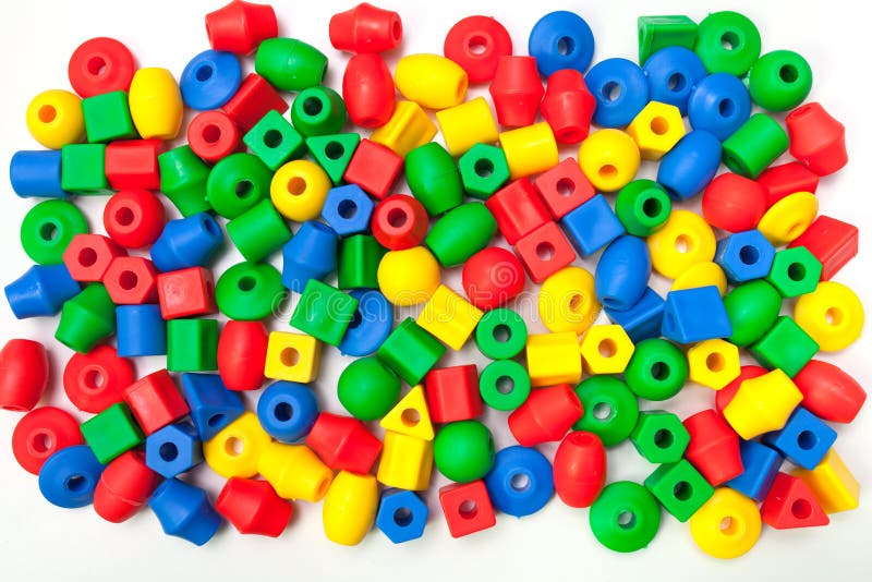 Small Plastic Details of Children`s Mosaic Stock Photo - Image of ...