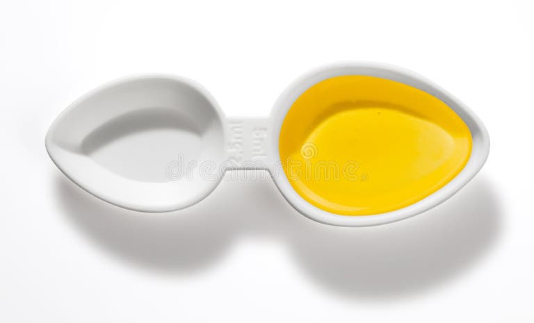 Small Plastic Drug Dosing Spoon Isolated with Clipping Path Stock Image ...