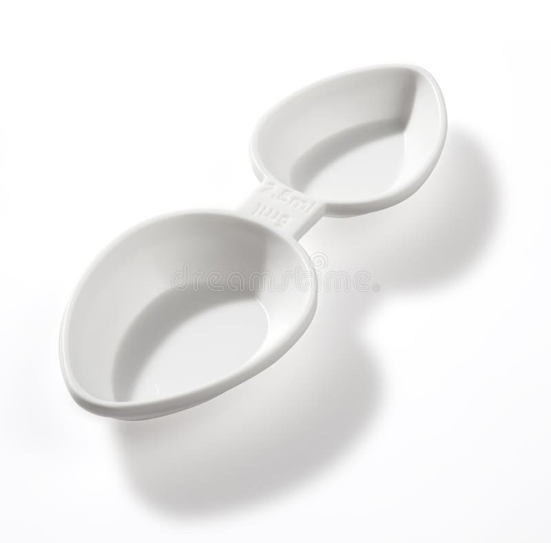Small Plastic Drug Dosing Spoon Isolated with Clipping Path Stock Photo ...