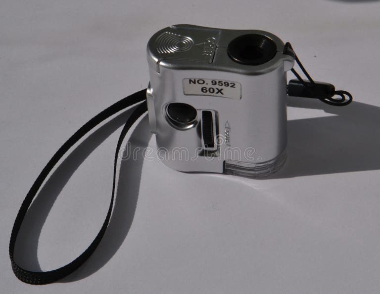 Small Plastic Microscope for Research Stock Image - Image of machine ...