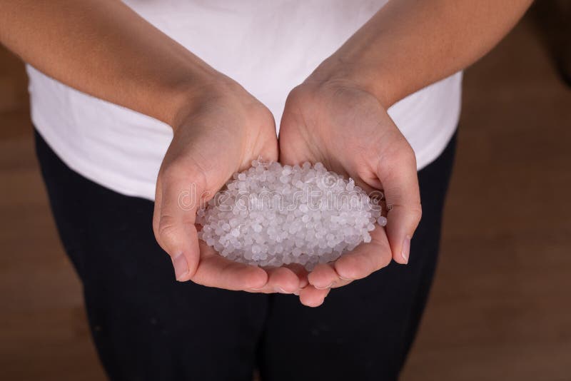 Small Plastic Pellets. Micro Plastic. Air Pollution. Stock Photo ...