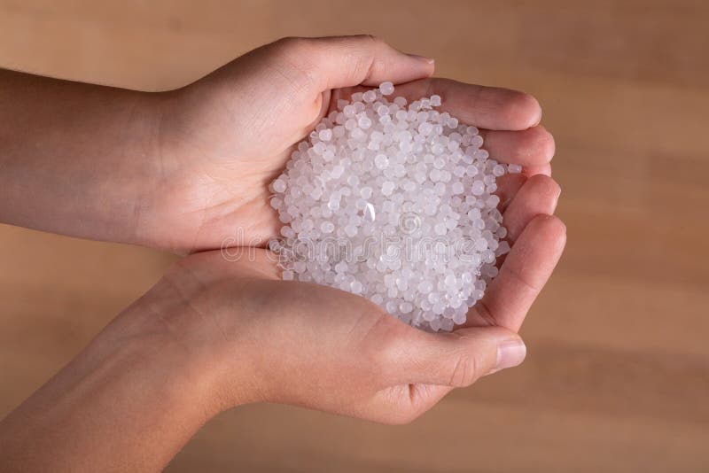 Small Plastic Pellets. Micro Plastic. Air Pollution. Stock Photo ...