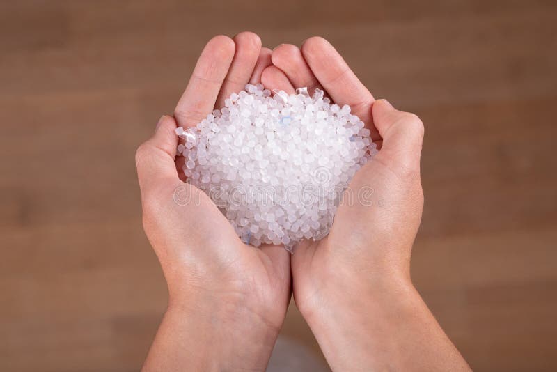 Small Plastic Pellets. Micro Plastic. Air Pollution. Stock Photo ...