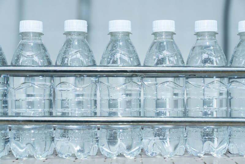 Small Plastic Water Bottles Stock Image - Image of container, aqua ...