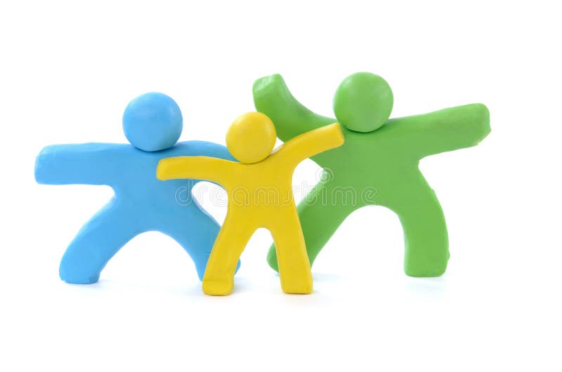 Small Plasticine People - the Happy Family Stock Photo - Image of ...