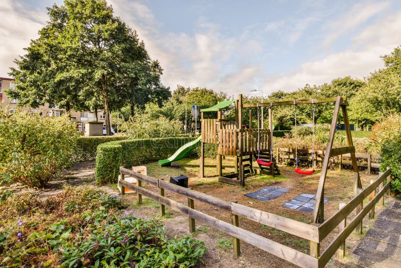 Small playground space stock photo. Image of playground - 234903324