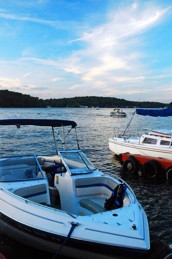 Small Pleasure Boat Sailing on the River Stock Photo - Image of bridge ...