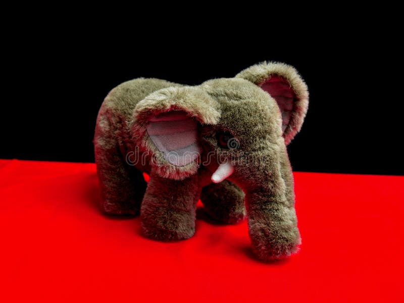 Small Plush Elephant - Children`s Toy Stock Photo - Image of childhood ...