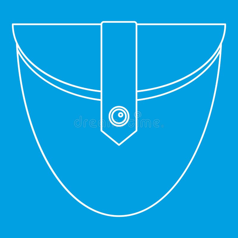 Small Pocket Icon, Outline Style Stock Vector - Illustration of button ...