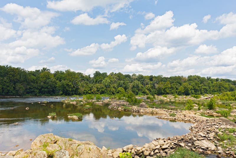 Potomac River during Summer in Virginia, USA. Stock Image - Image of ...