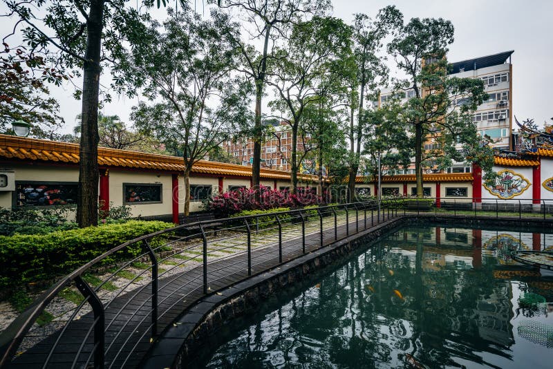 Temple in the Datong District, Taipei, Taiwan. Stock Image - Image of ...