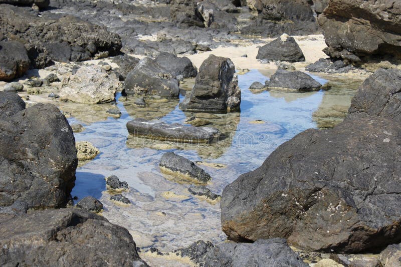 Clear and Transparent Sea Water in a Tide Pool Stock Photo - Image of ...
