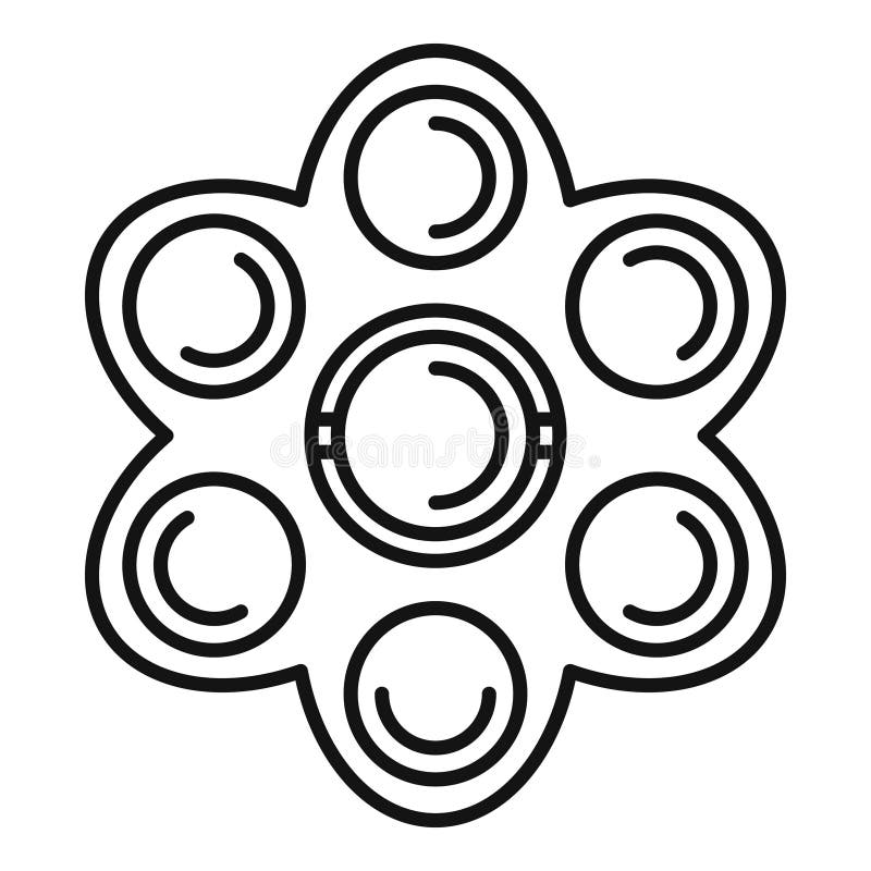 Small Pop it Toy Icon Outline Vector. Push Hand Sensory Stock Vector ...