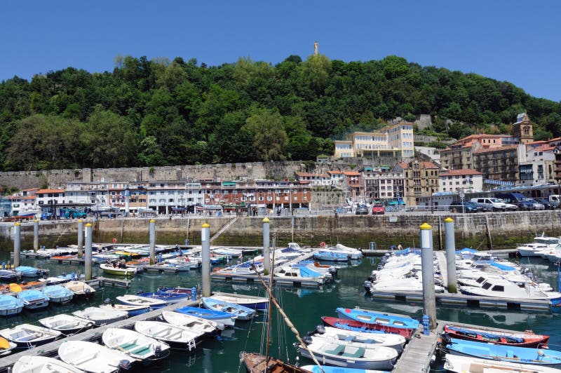 Small port stock photo. Image of moorage, europe, hill - 12523468