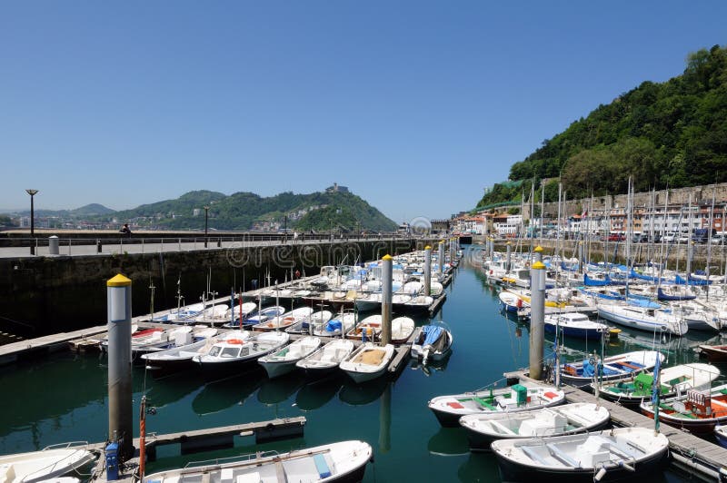 Small port stock photo. Image of landmark, spain, water - 9802168
