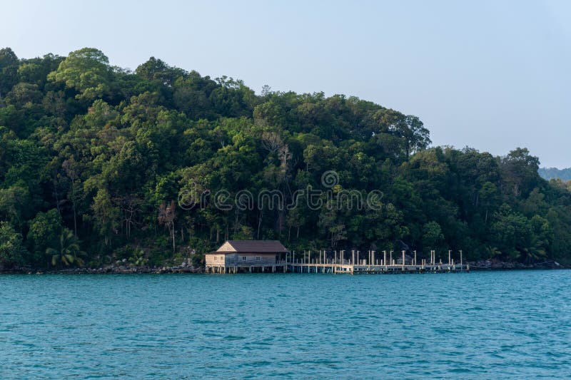 Small Port of an Island without Any Boat Stock Photo - Image of ...