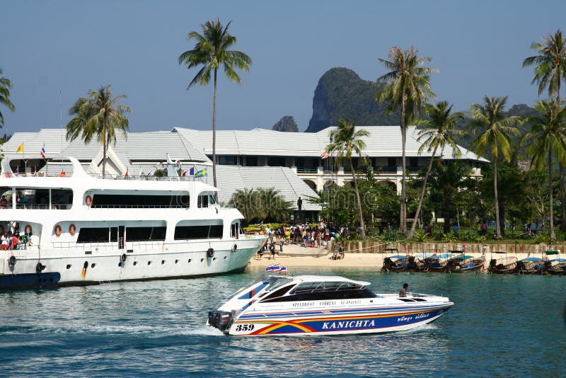 Small Port in Phi Phi Island Editorial Image - Image of small, rest ...
