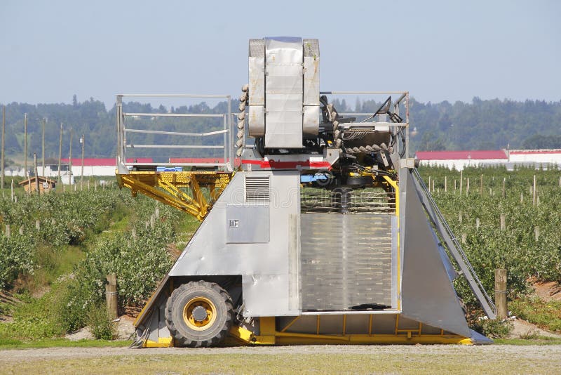 Small, Portable Fruit Picking Machine Stock Photo - Image of parked ...