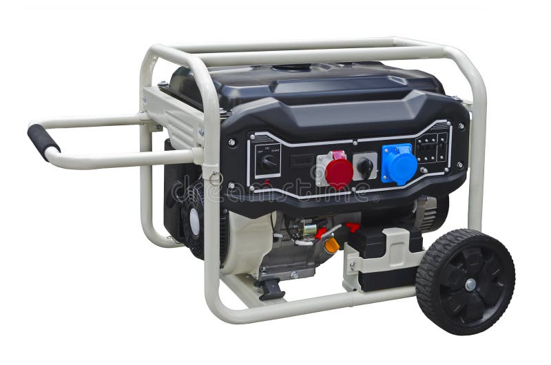 Gasoline Generator on a White Background Stock Image - Image of ...