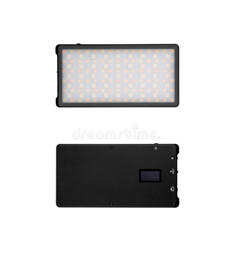 A Small Portable LED Panel on the Battery. Lighting Device for Photo ...