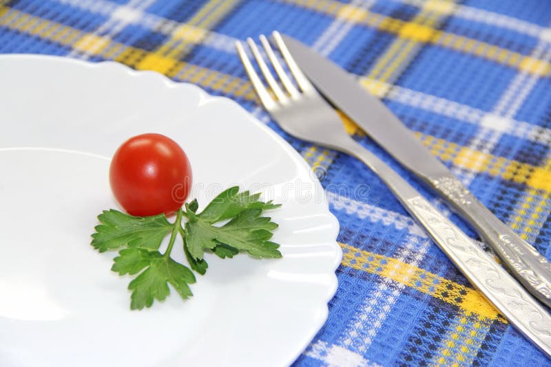 Small Portion of Food on a Plate Stock Photo - Image of healthy, rural ...