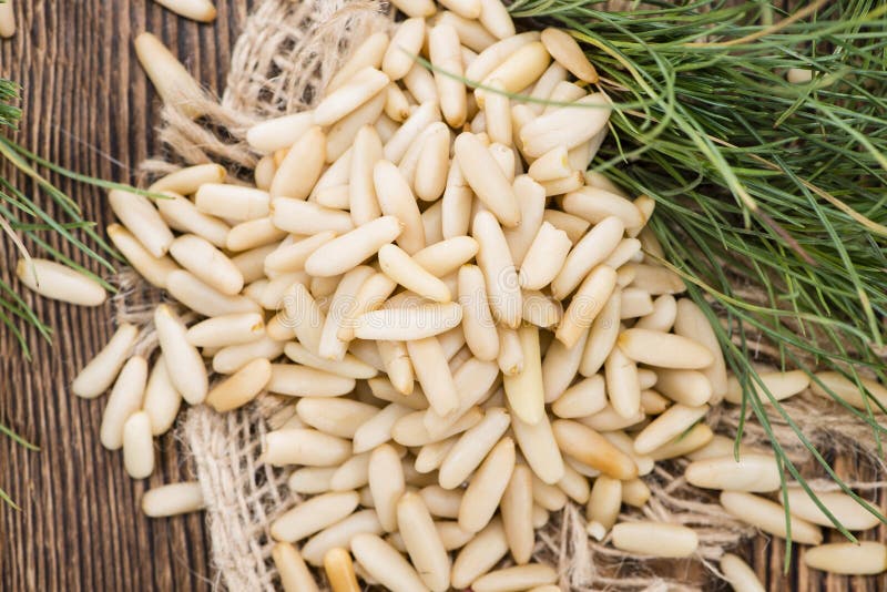 Small portion of Pine Nuts stock image. Image of edible - 42945073