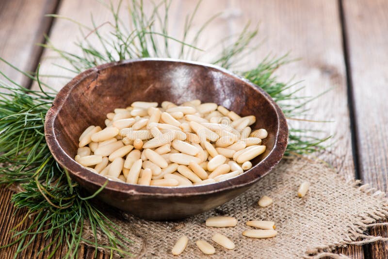 Small portion of Pine Nuts stock photo. Image of closeup - 43000944