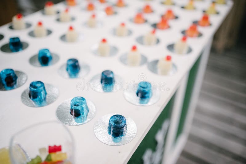 Small Portions of Jelly on the Table Stock Photo - Image of jelly ...