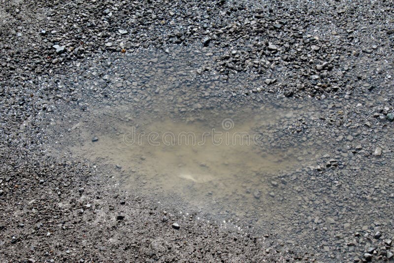 Small Pothole Full of Water Stock Image - Image of unpaved, small: 97760929